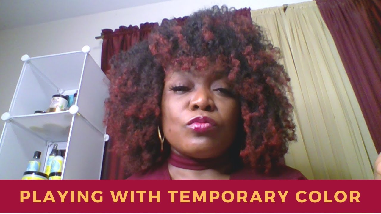 How to Apply As I Am Curl Color Temporary Color | Type 4 Natural Hair ...
