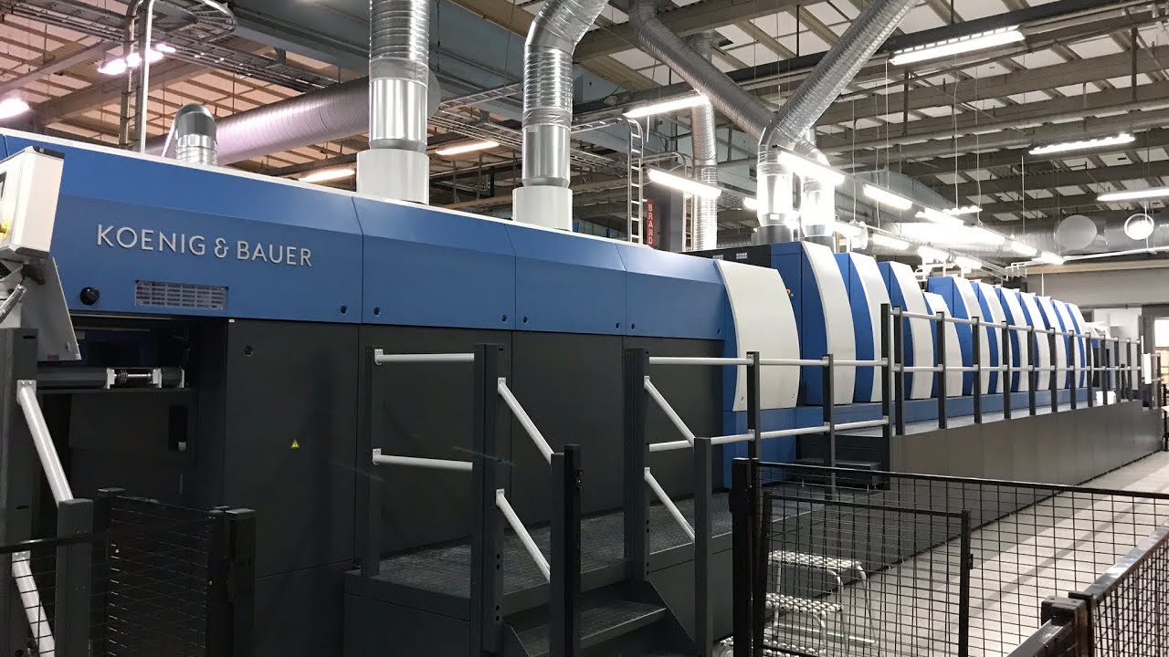 KBA Rapida pressroom pics - YouTube