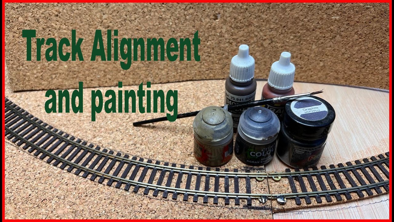 Building a Model Railway LIVE!! - Track alignment and painting track ...