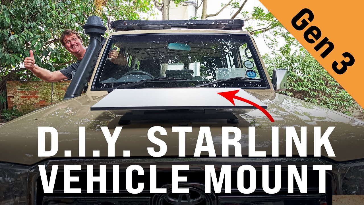 Starlink Gen 3 DIY Vehicle Mount for 4x4 Overlanding and RV in Africa ...