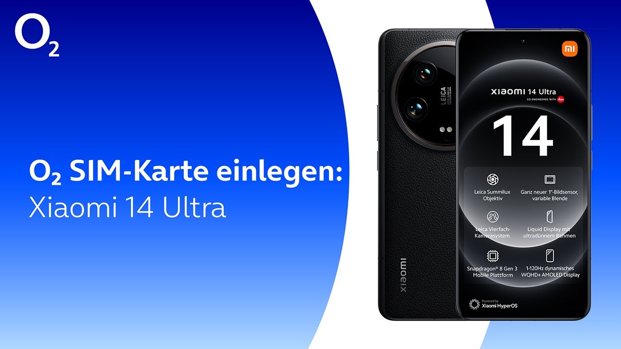 o2 SIM-Karte einlegen - Xiaomi 14 Ultra. - YouTube