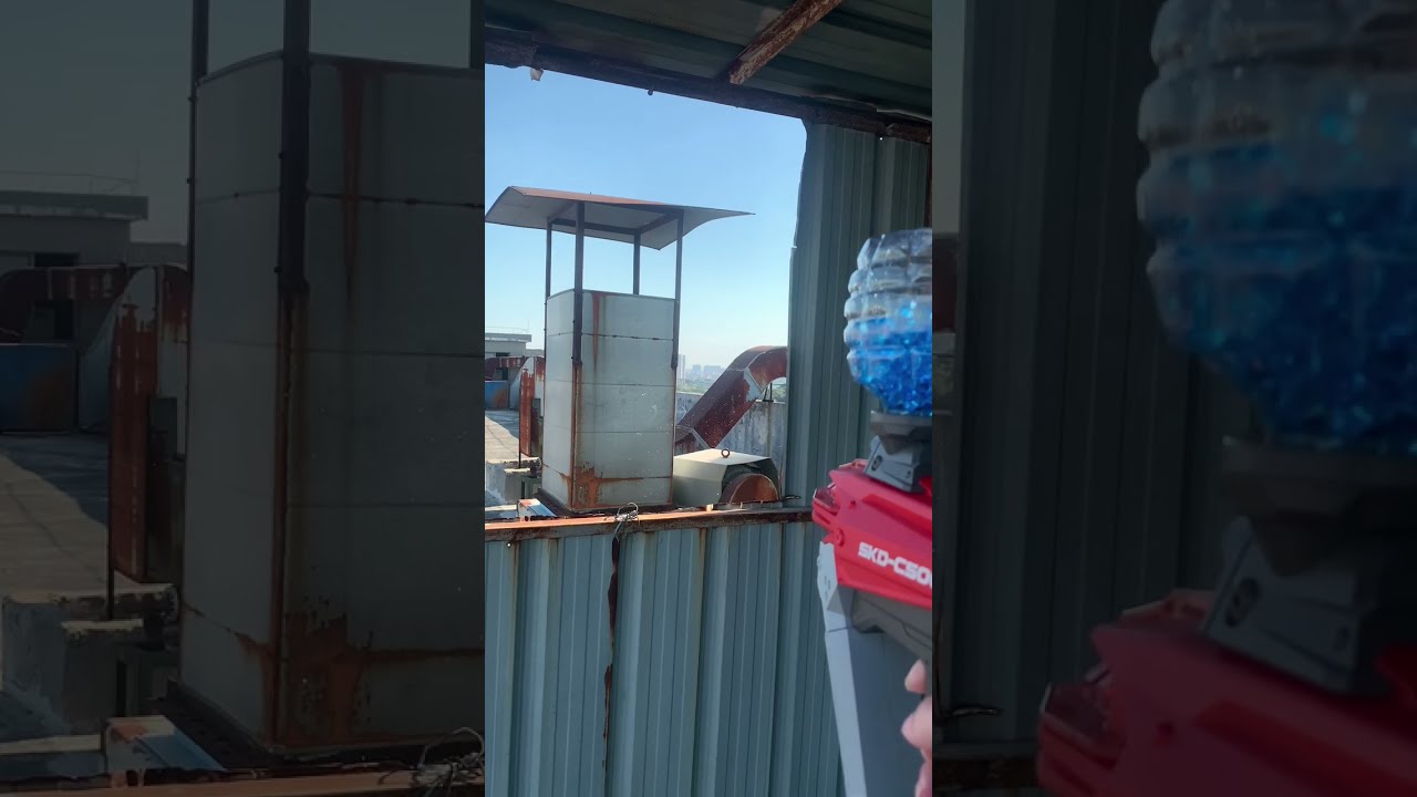 😍super fast skd-cs001 splatter ball gun shooting - YouTube