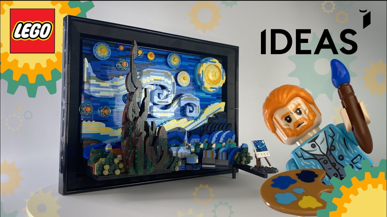 The Starry Night Lego Ideas Set 21333 Review Vincent van Gogh - YouTube