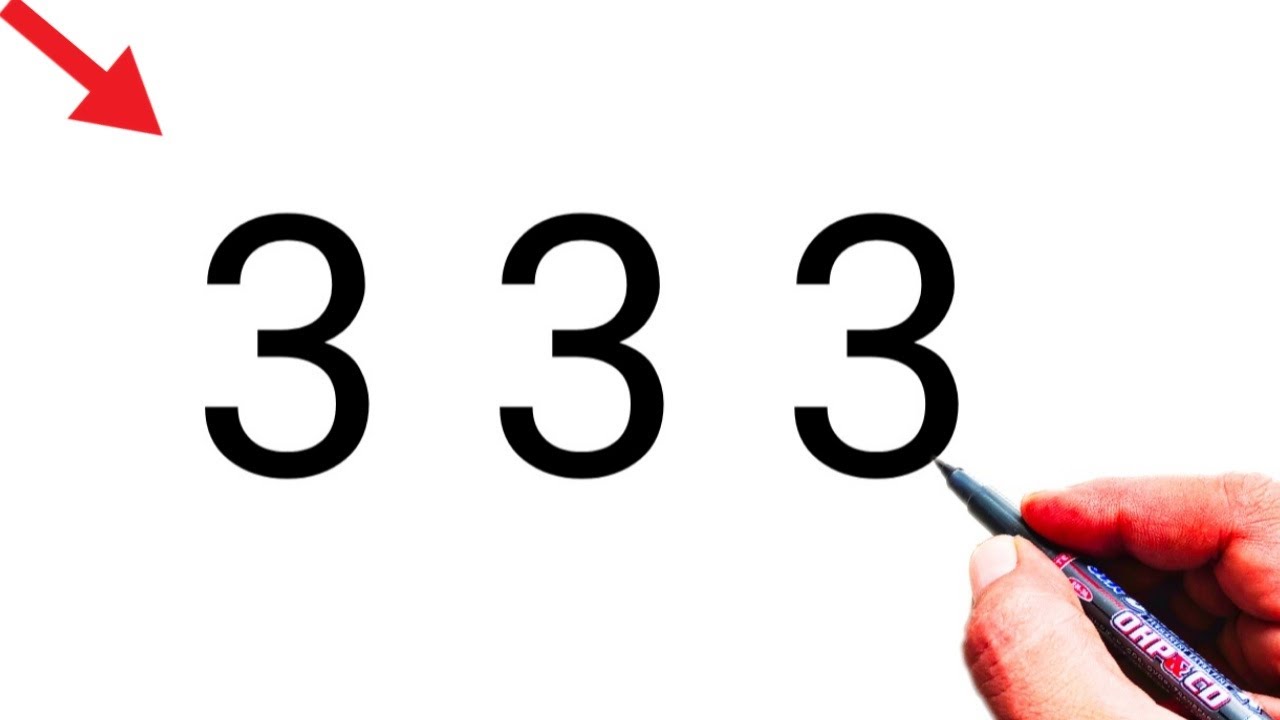 How to draw sheep from 3333 number | Easy Sheep Drawing | Number ...