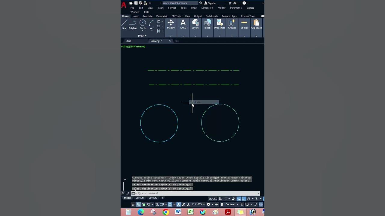 How to use Match Properties command in Autocad - 49 ! #autocad #shortsviral - YouTube