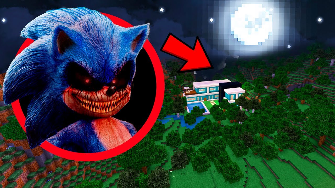 Sonic.exe vió mi Base super Segura y decidió entrar. | Sonic en español - YouTube