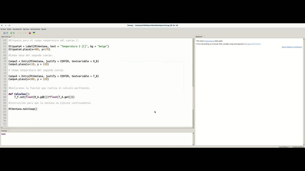 Ecuación Calorimétrica P - 5º: Programada en Python. - YouTube