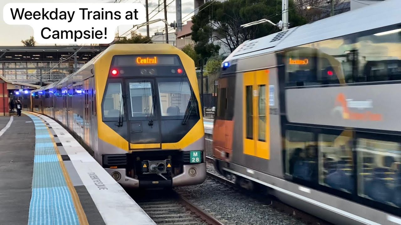 A Variety of Trains at Campsie on a Weekday! Train Vlog #48 - YouTube