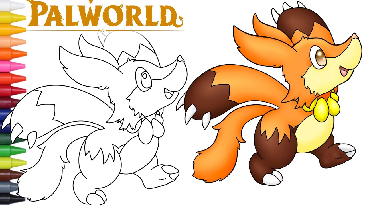 Como Desenhar FUDDLER PAL Do PALWORLD | Palworld Desenhos - YouTube