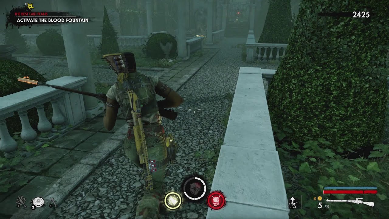 Zombie Army 4 - 5-4 Best Laid Plans: Activate The Blood Fountain: Kill ...