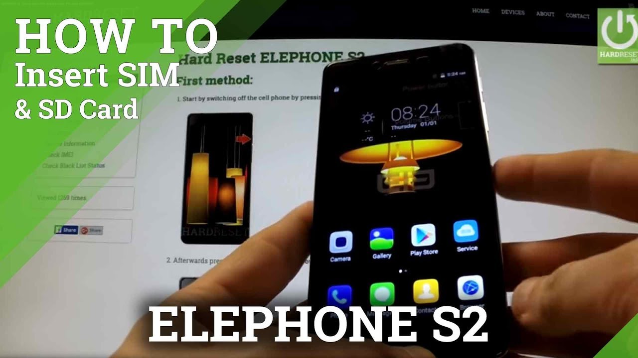 ELEPHONE S2 - How to Insert SIM card and micro SD card in ELEPHONE ...
