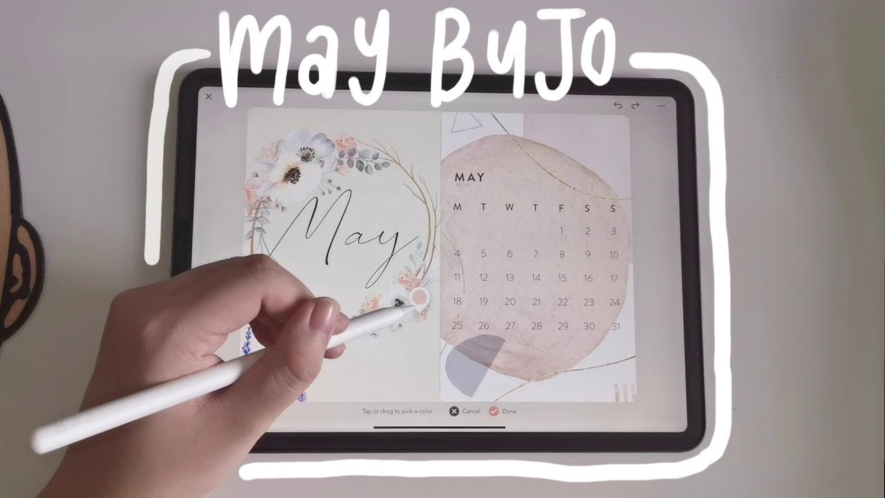 🌻 May Digital Bullet Journal | Easy and Quick | 🍎 iPad Pro 2020 | music ...