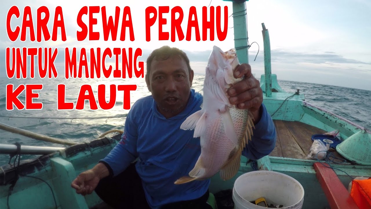 CARA SEWA PERAHU / KAPAL UNTUK MANCING KE LAUT - YouTube