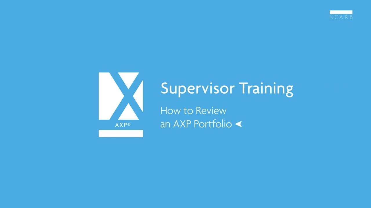 How to Review an AXP Portfolio - YouTube