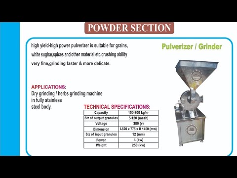 SS Grinder Machine. High Speed Grinding Machine - YouTube
