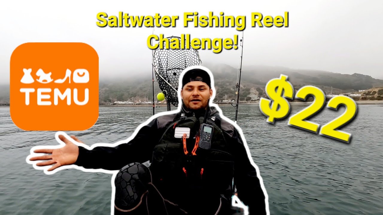 $22 CHEAP TEMU China Saltwater Fishing Reel CHALLENGE Trolling For ...