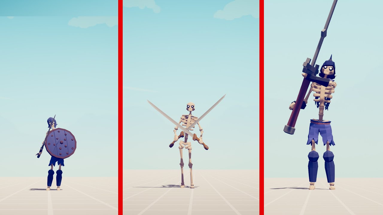 EVOLUTION OF SKELETON SWORDMAN - Totally Accurate Battle Simulator TABS ...