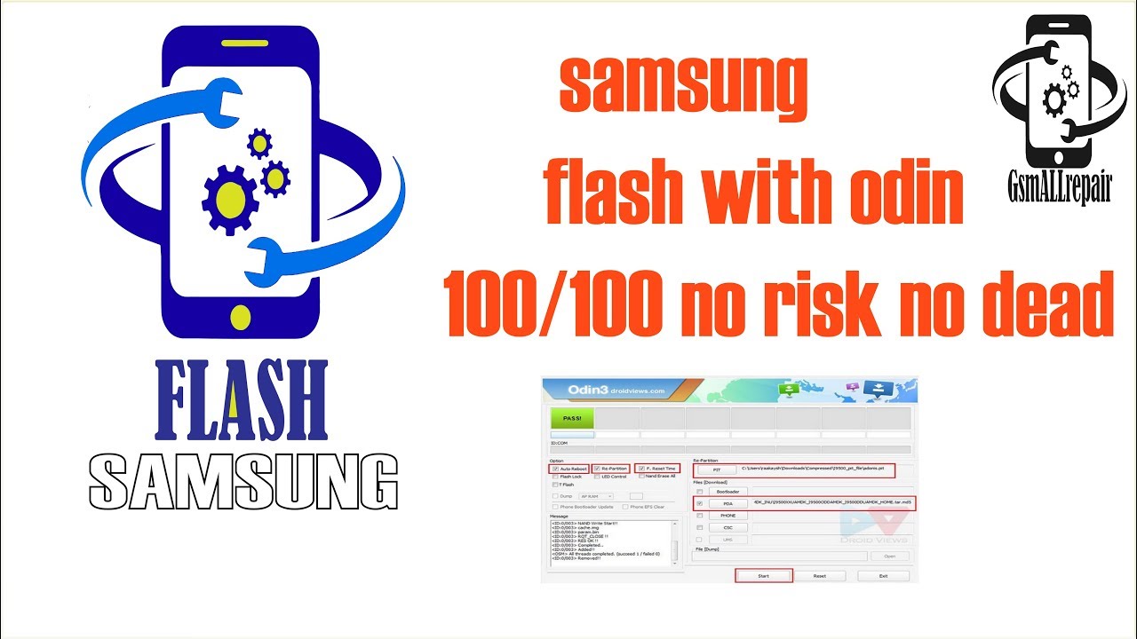 SAMSUNG J1 SM-J100h flash 100/100 done no risk no dead - YouTube