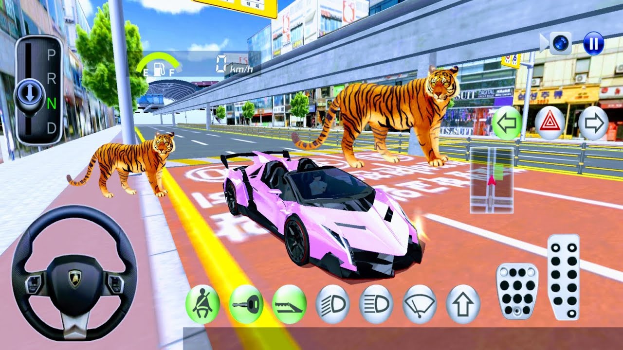 3D Driving Class Simulator On the Road With New Car Android Gameplay ...