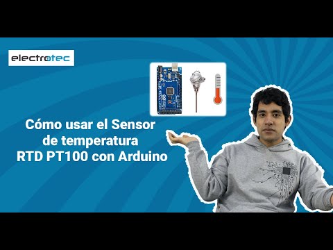 Cómo usar el Sensor de temperatura RTD PT100 con Arduino - YouTube