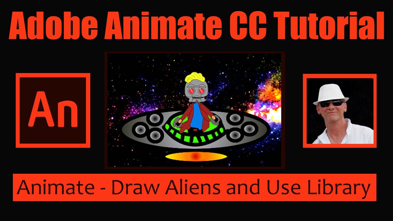 Adobe Animate Using the Library - Drawing Alien Creatures - YouTube