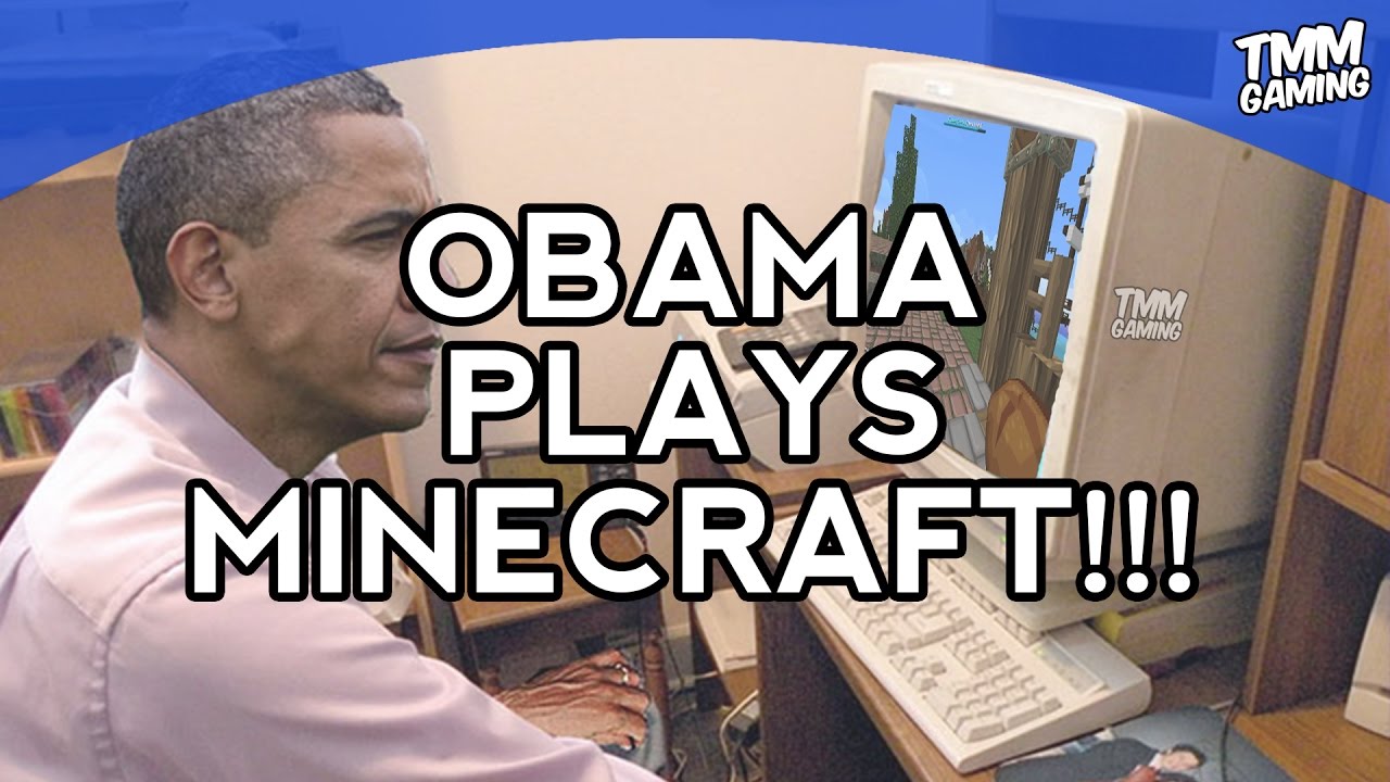 Obama Plays Minecraft! _ - YouTube