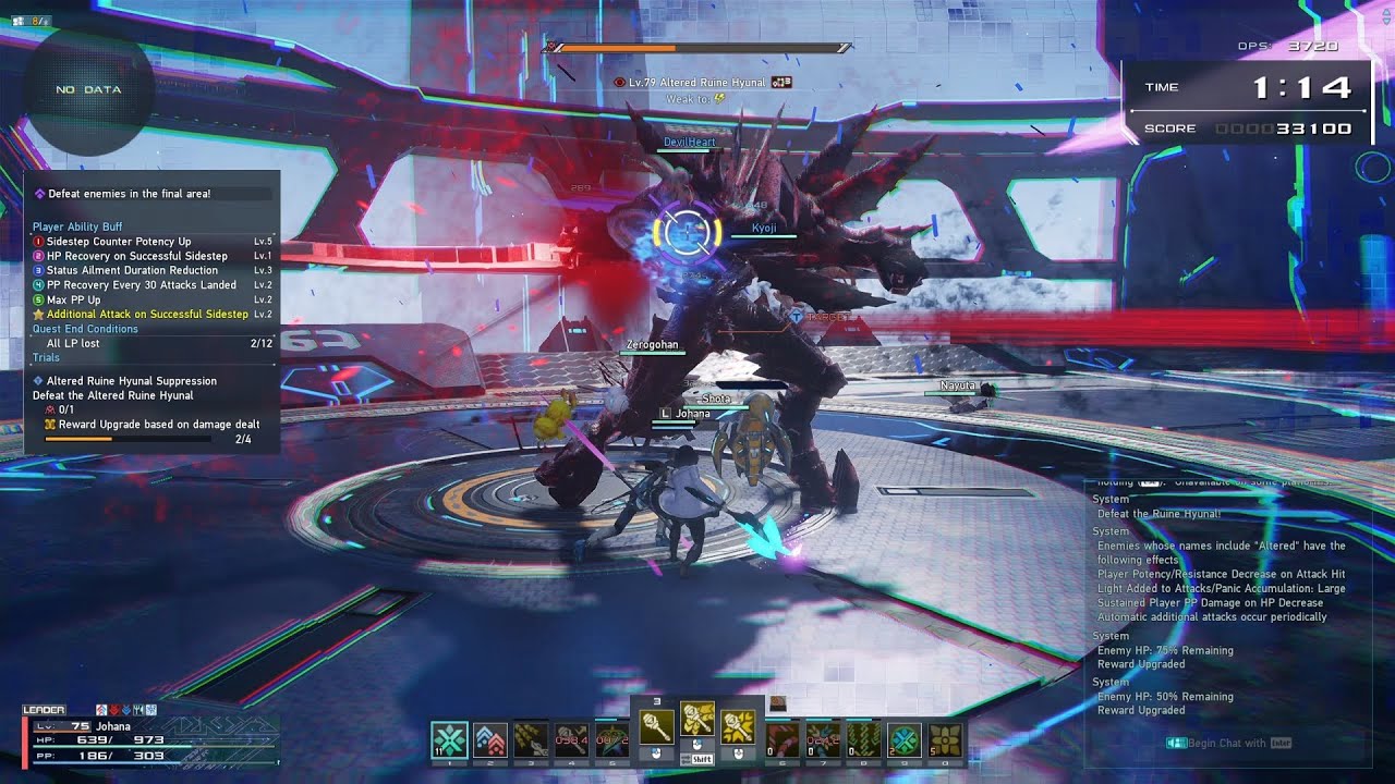 Phantasy Star Online 2: New Genesis v2 - Leciel Exploration (Ruine ...