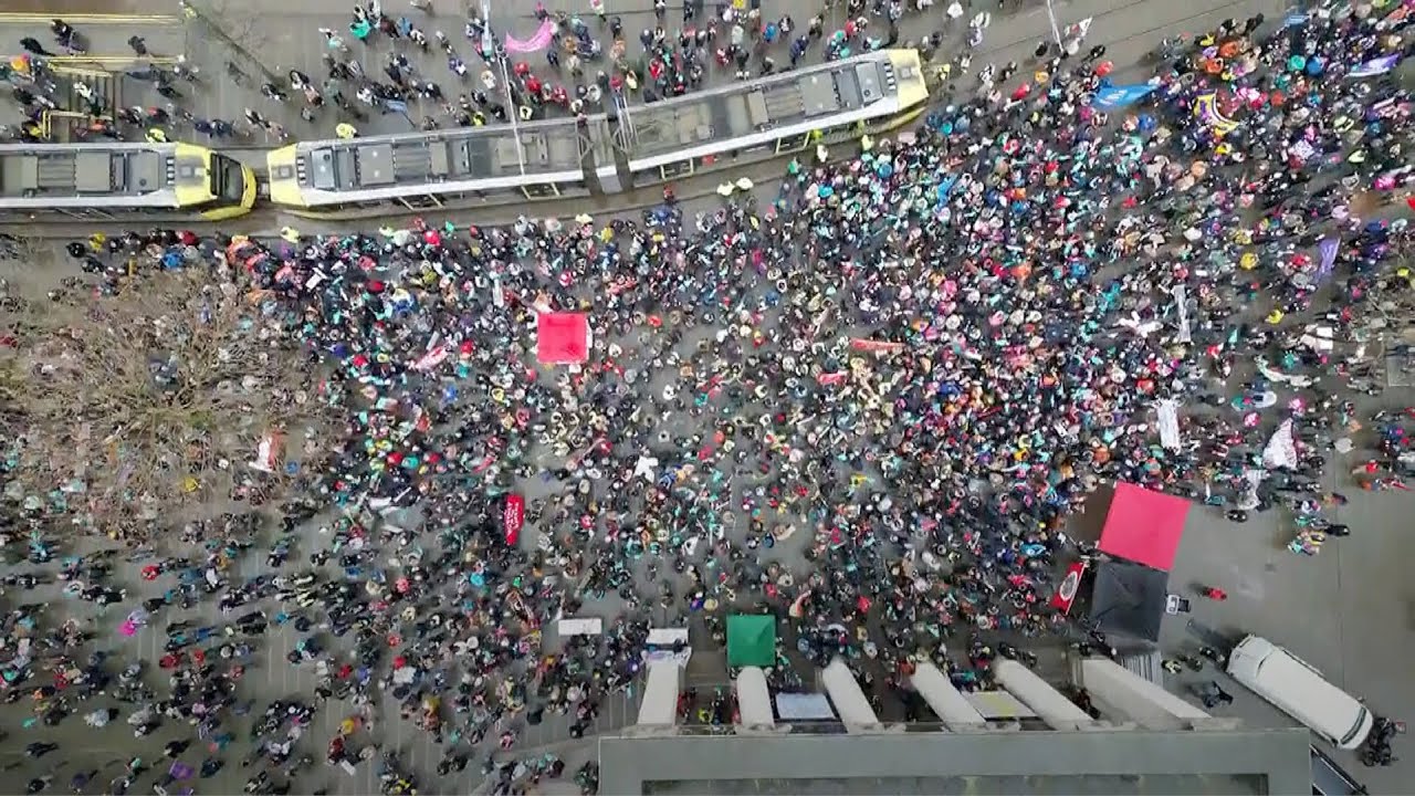 The biggest nationwide strike across UK in more than a decade - YouTube