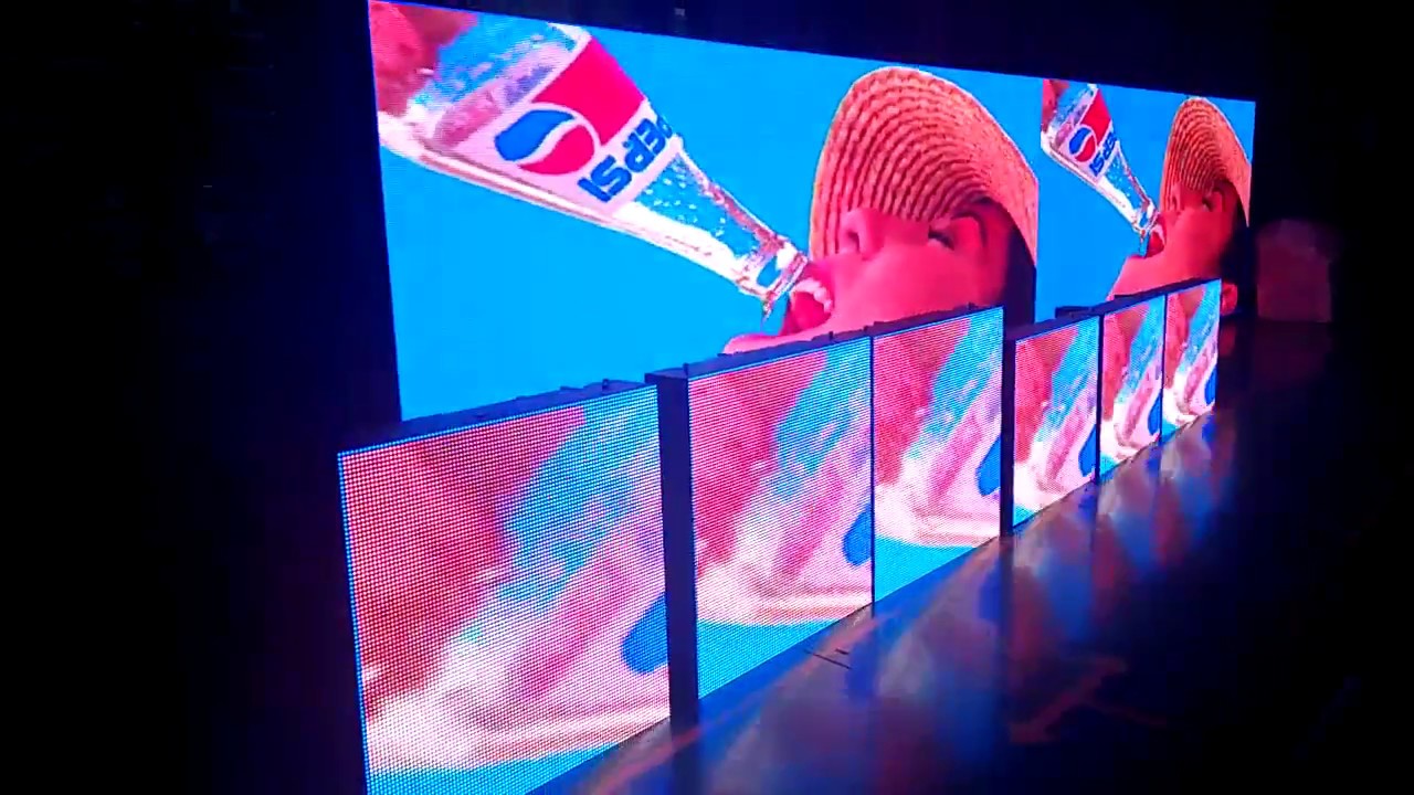 indoor SMD p6 full color led display screen led advertising wall - YouTube
