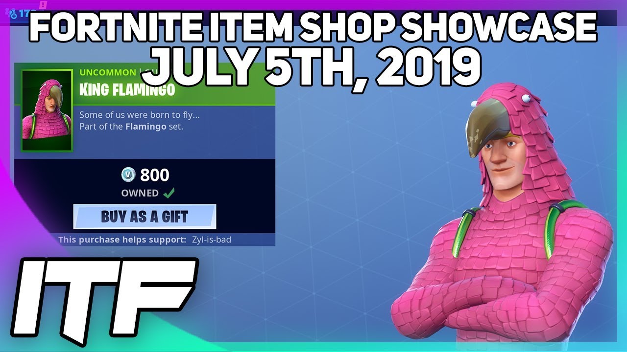 Fortnite Item Shop *NEW* KING FLAMINGO SET! [July 5th, 2019] (Fortnite ...