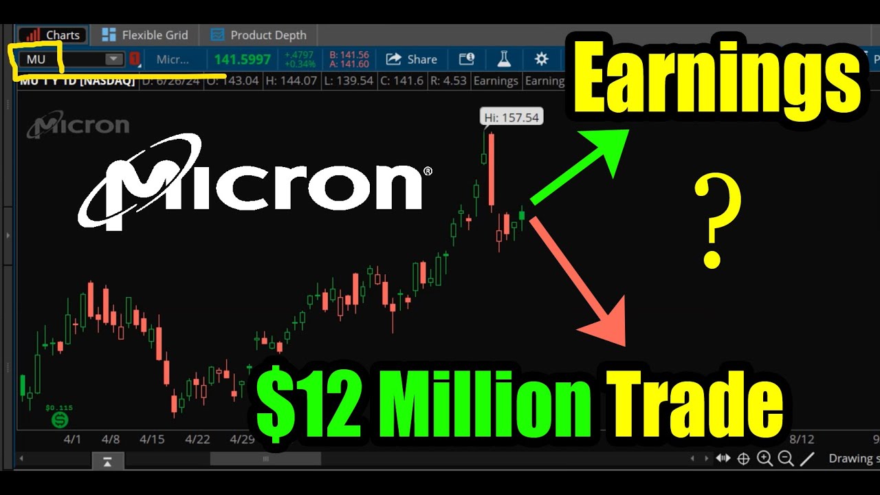 $12 Million Trading Micron Stock (MU) Earnings Like a Pro - YouTube