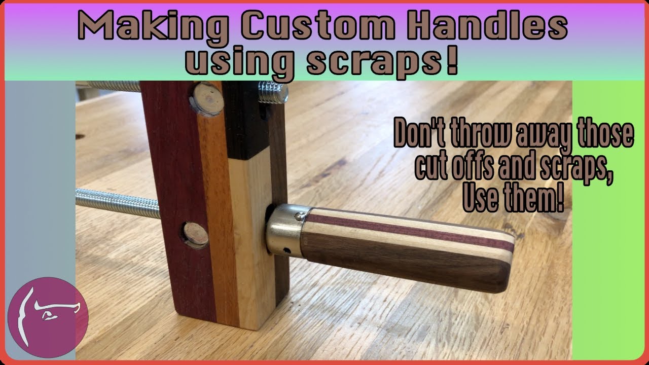 Custom Hand Screw Clamp Handles, from scrap wood! - YouTube