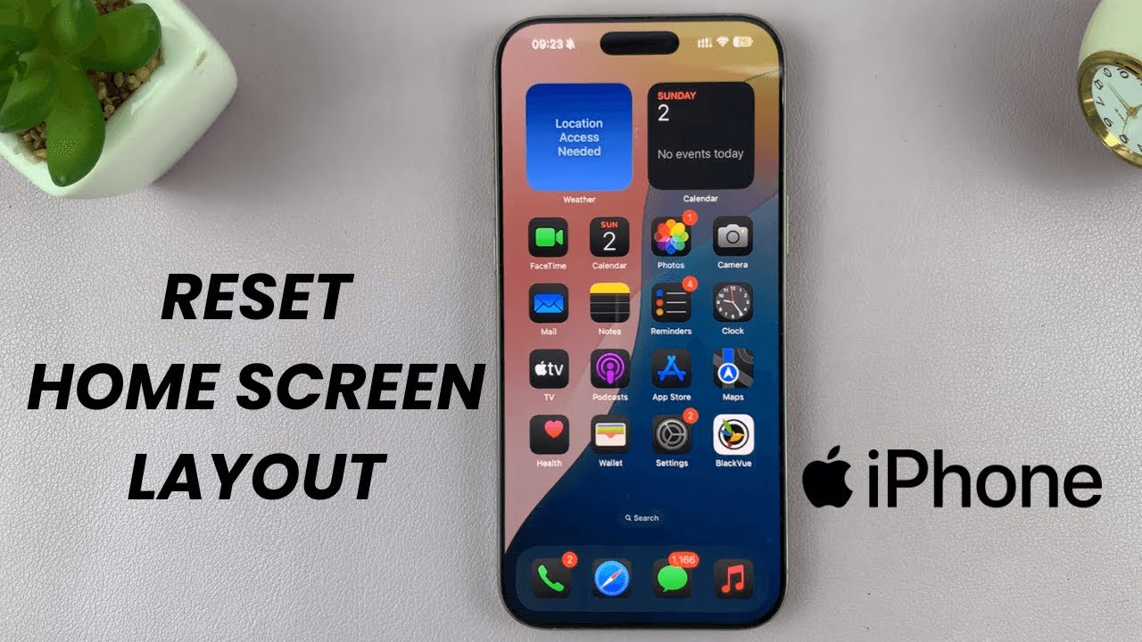 How To Reset Home Screen Layout On iPhone - YouTube
