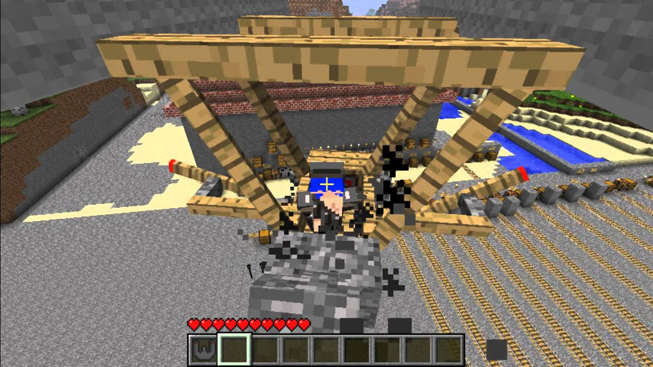Minecraft Mods : Trains and Zeppelin Mod Part 5 - YouTube