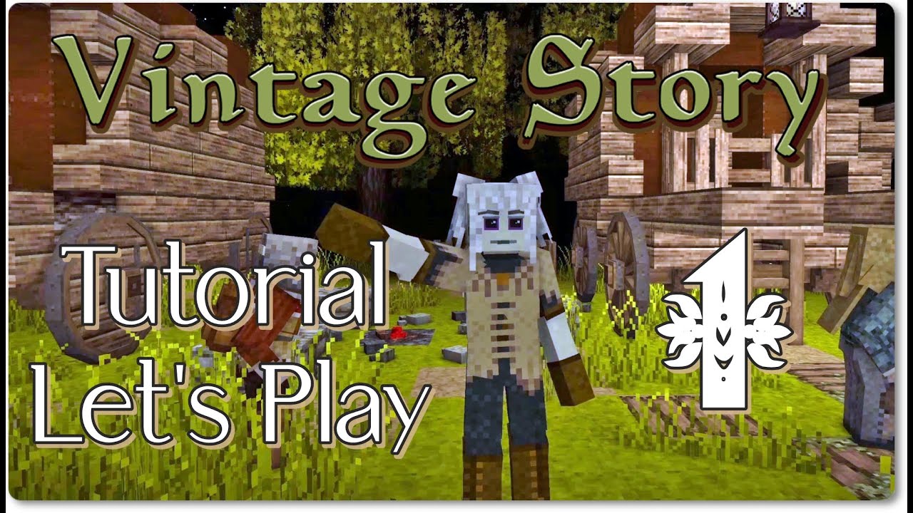 Vintage Story Tutorial Let's Play Episode 1: First Day, Knapping, Inventory Management, Stone ...