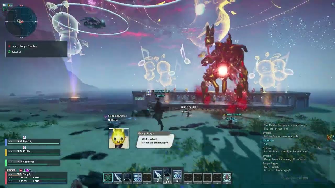 PSO2 NEW GENESIS: URGENT QUEST HAPPY RAPPY RUMBLE - YouTube