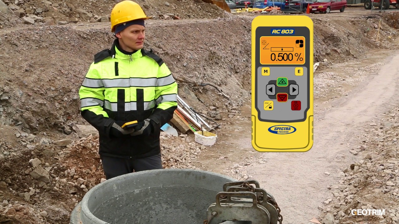 Spectra Precision DG813 -putkilaser: Kallistuksen mittaus ...