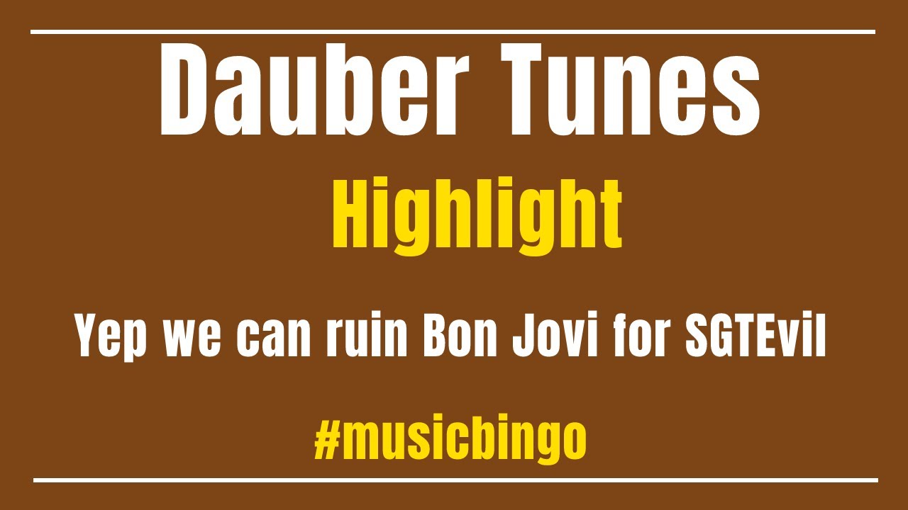 Dauber Tunes - Highlight - Let's All Cover Bon Jovi - YouTube