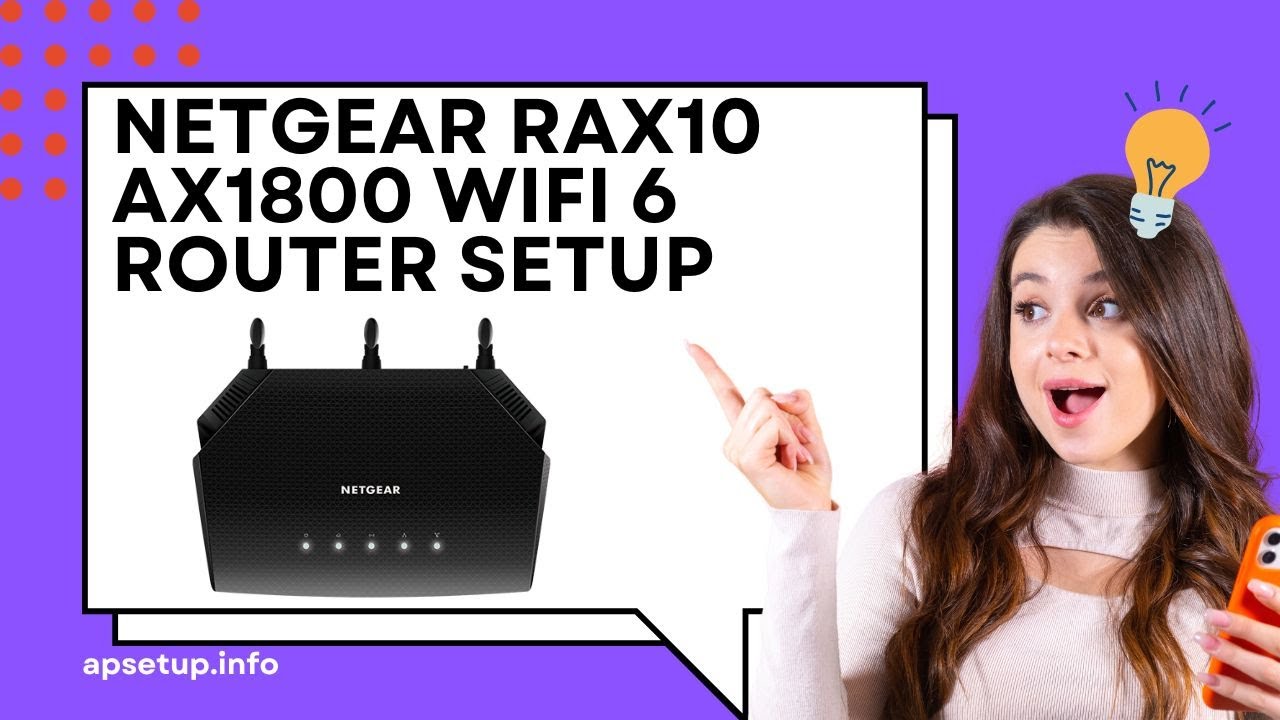 Netgear RAX10 - AX1800 WiFi 6 Router Setup - YouTube