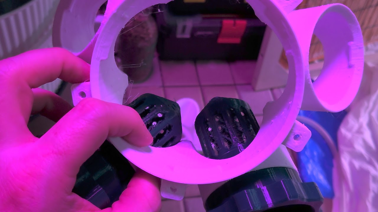 Short demo of 3D printed hydronic net pots and and printing materials ...