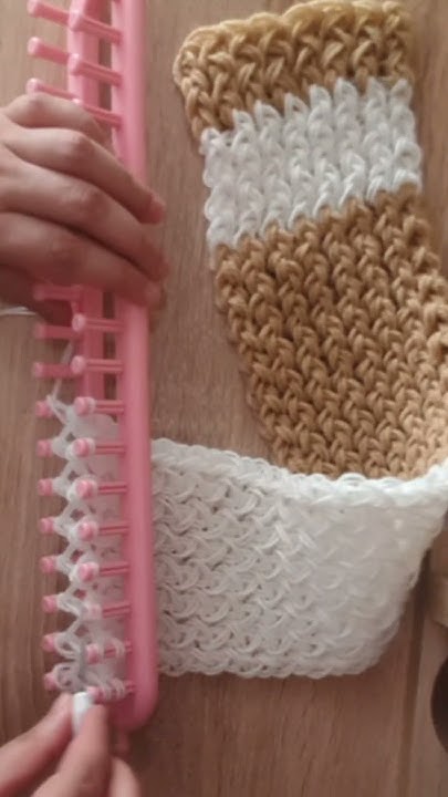 rectangular loom knitting patterns for beginners - YouTube