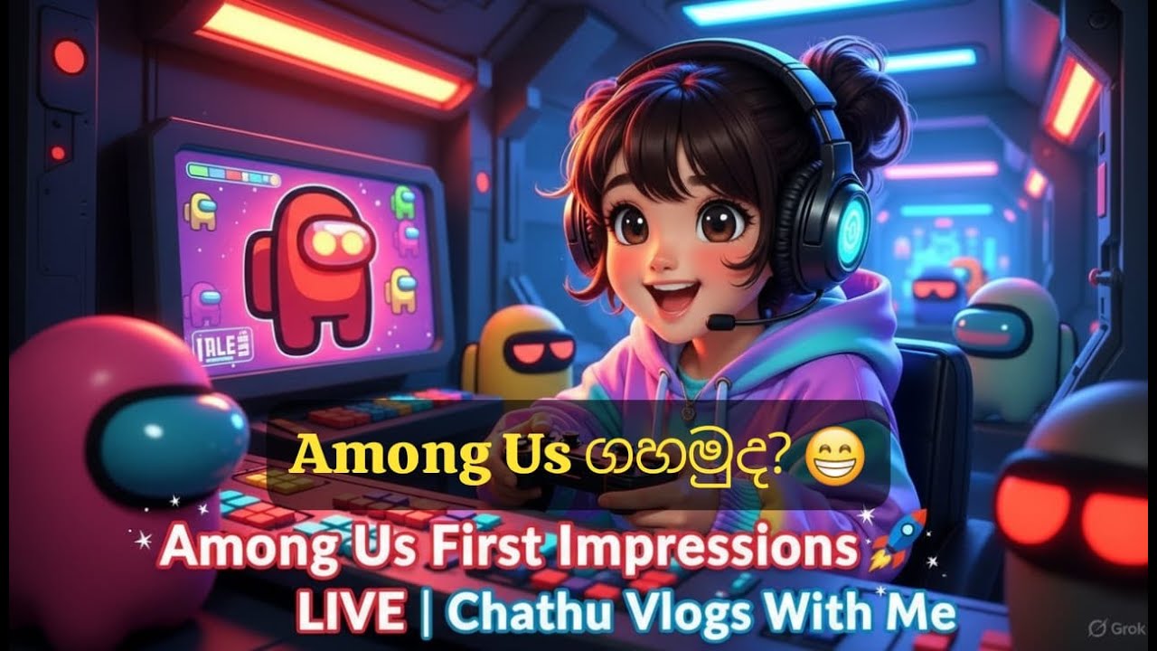 Among Us First Impressions 🚀 | Funny Sus Moments LIVE 😆 | Chathu Vlogs ...