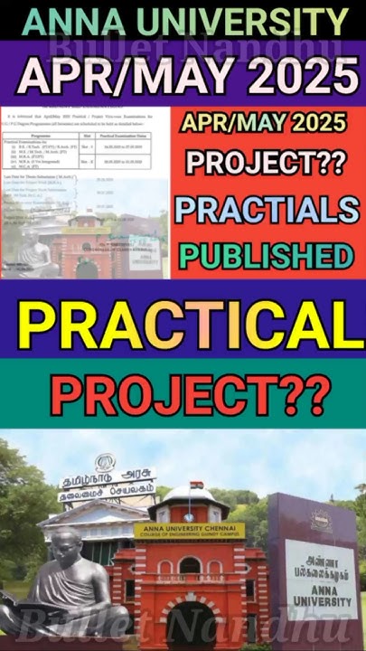 Anna University Practical & Project Dates!#shorts#annauniversity # ...