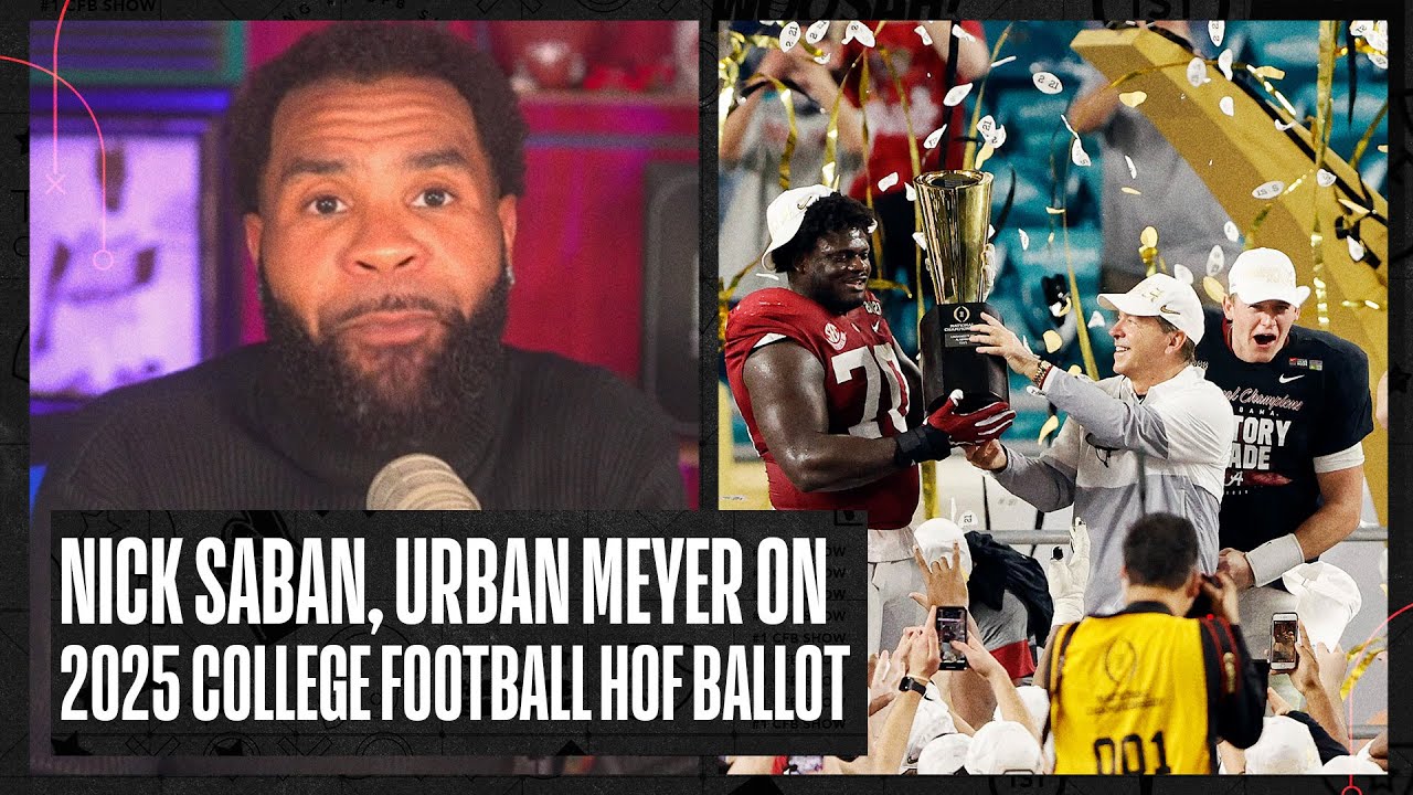 Nick Saban and Urban Meyer on the 2025 College Football Hall of Fame ...