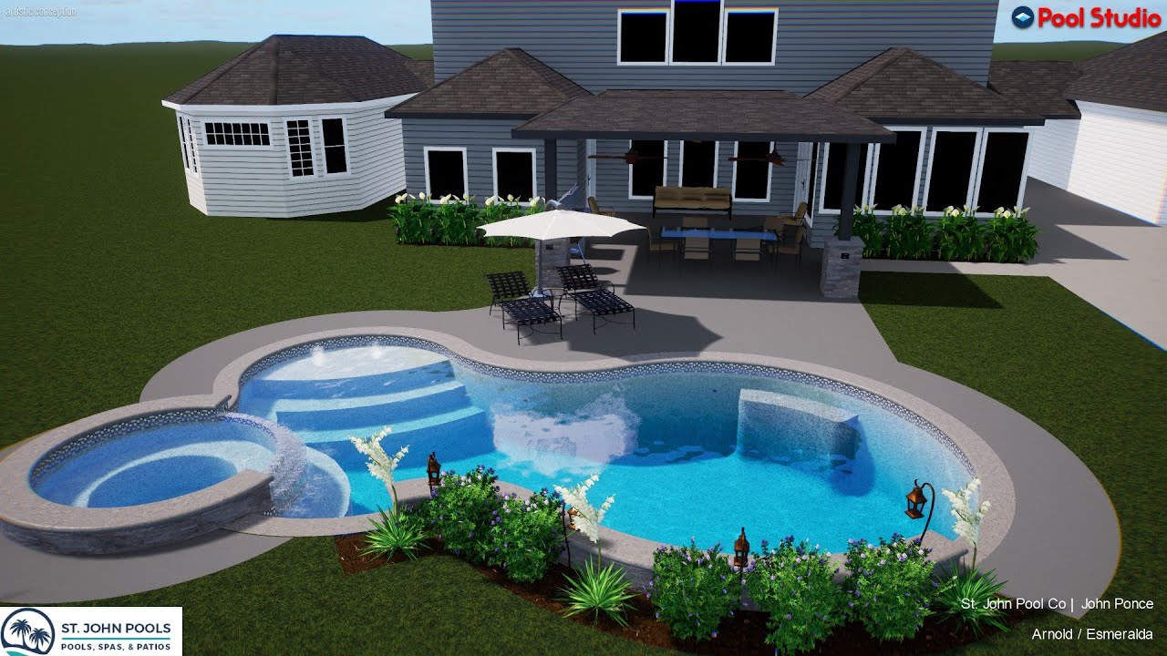 St. John Pools is a custom pool and patio builder that specializes in ...