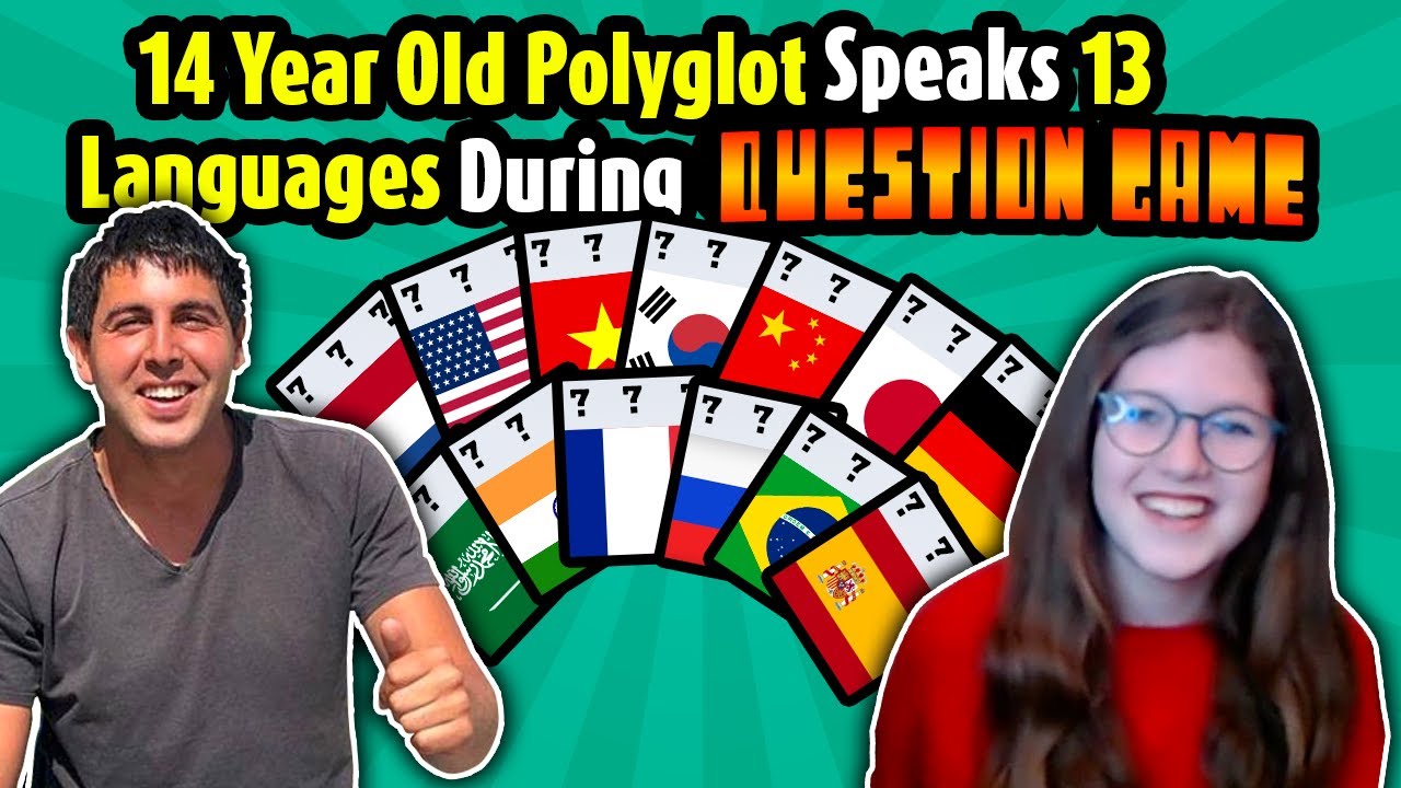 14 year old polyglot speaks 13 languages during question game - YouTube