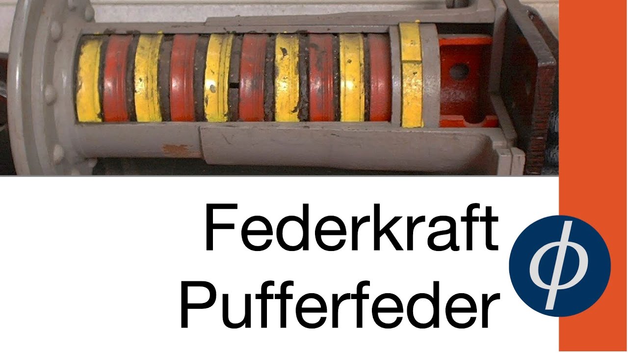 Federkraft am Beispiel verstanden - Pufferfeder (0052) - YouTube