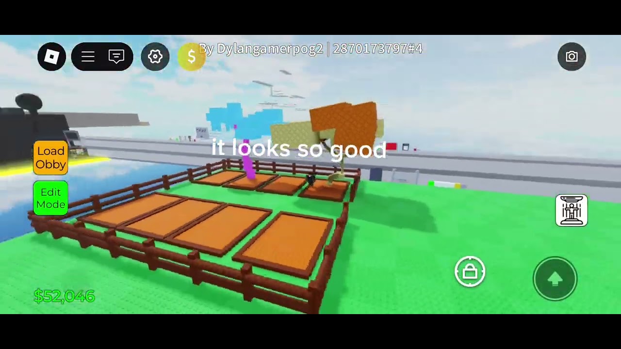 Showing my grow a garden build in obby creator - YouTube
