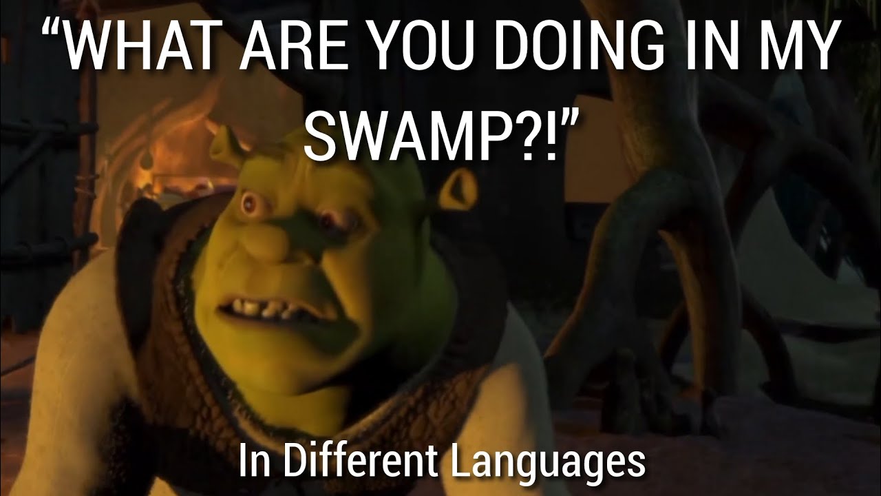 “WHAT ARE YOU DOING IN MY SWAMP?!” In Different Languages. «Shrek ...