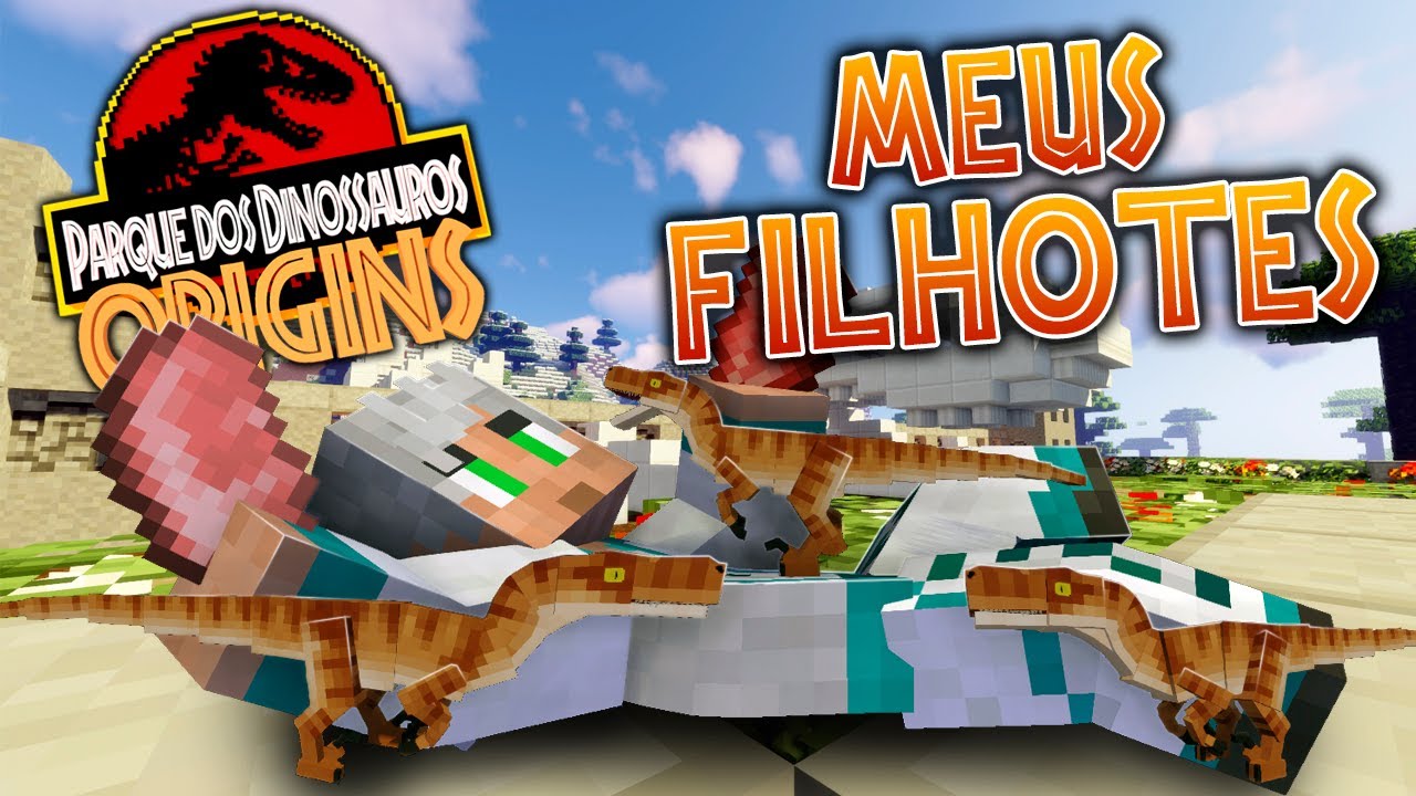 Parque dos Dinossauros Origins Minecraft #11 - ME TORNEI UM RAPTOR ...